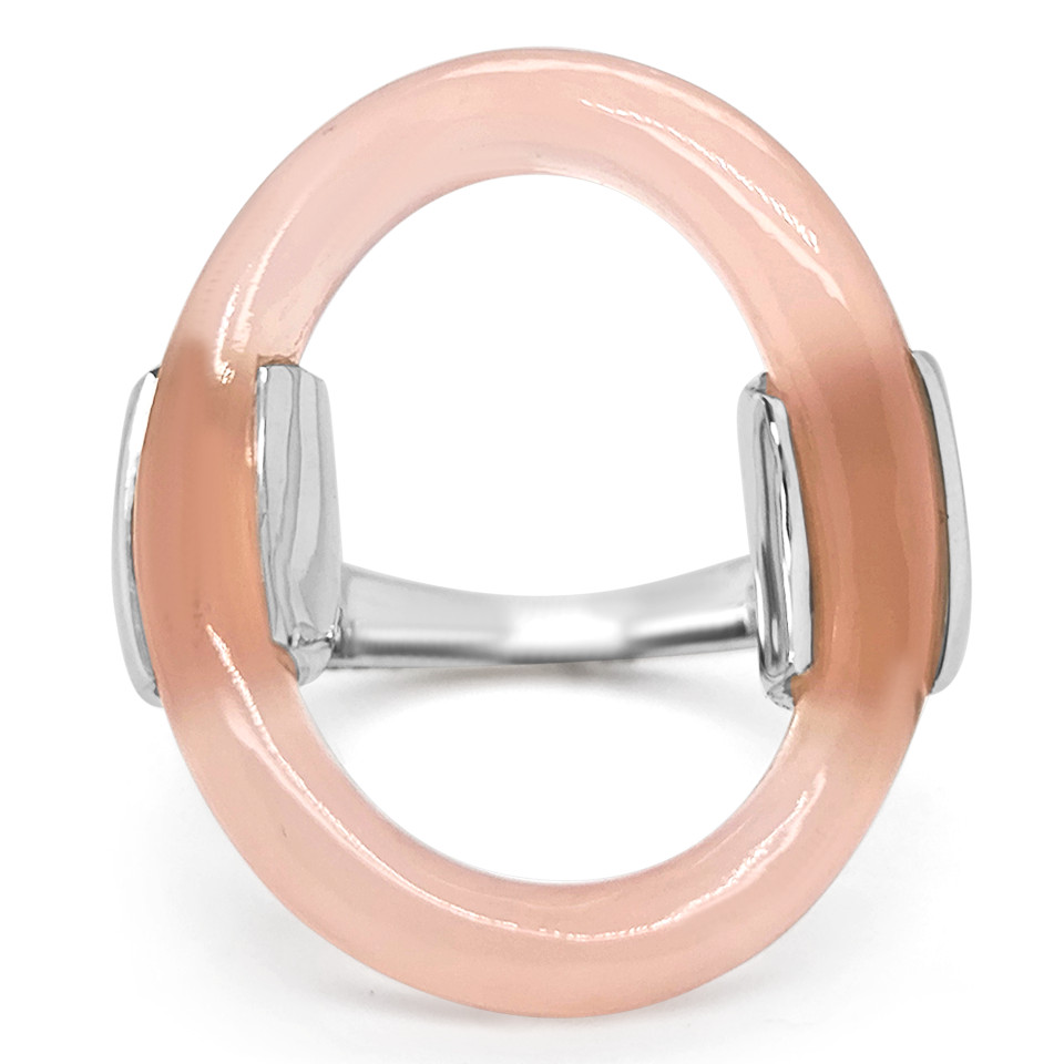 Inel Argint cu Cuart Roz - Babilonya