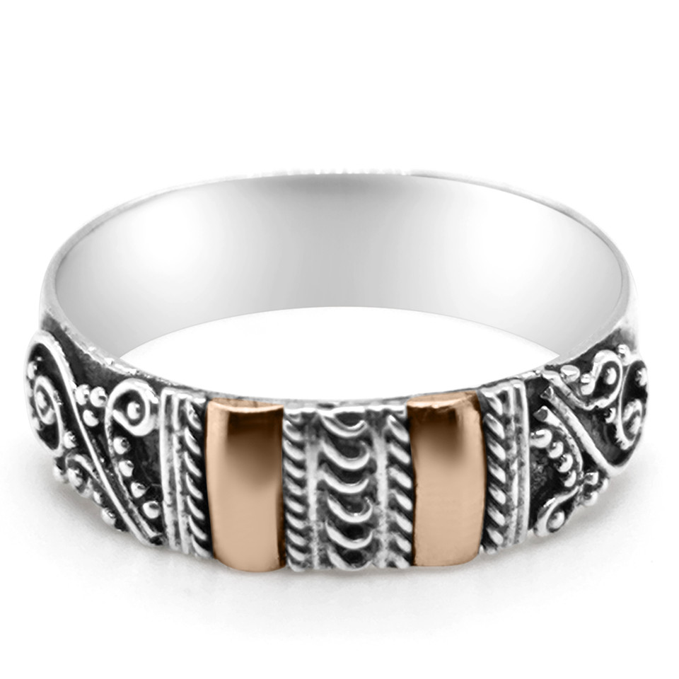 Inel Argint cu Aur 18K - Babilonia