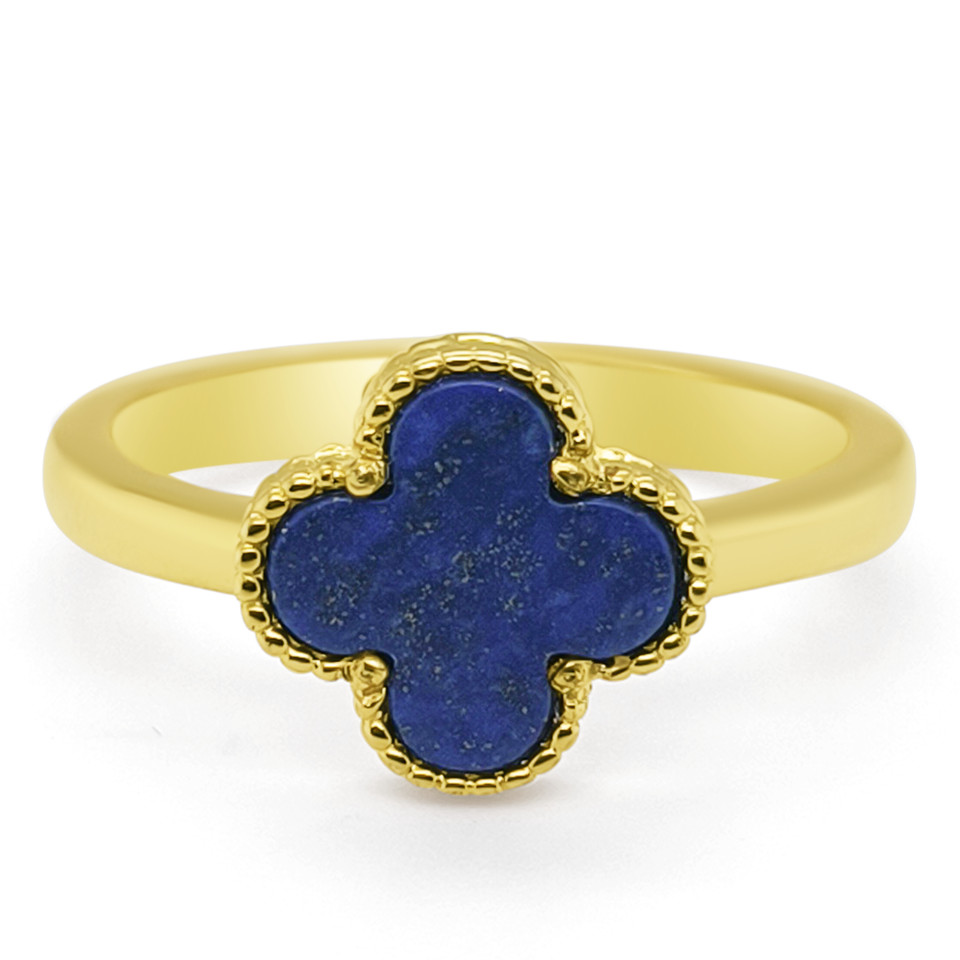 Inel Argint placat cu Aur 14K și Lapis Lazuli - Babilonya