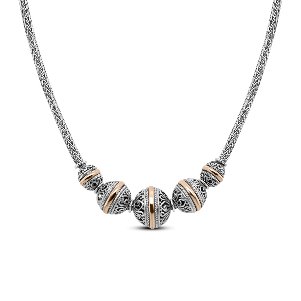 Colier Argint cu Aur 18K - Babilonya